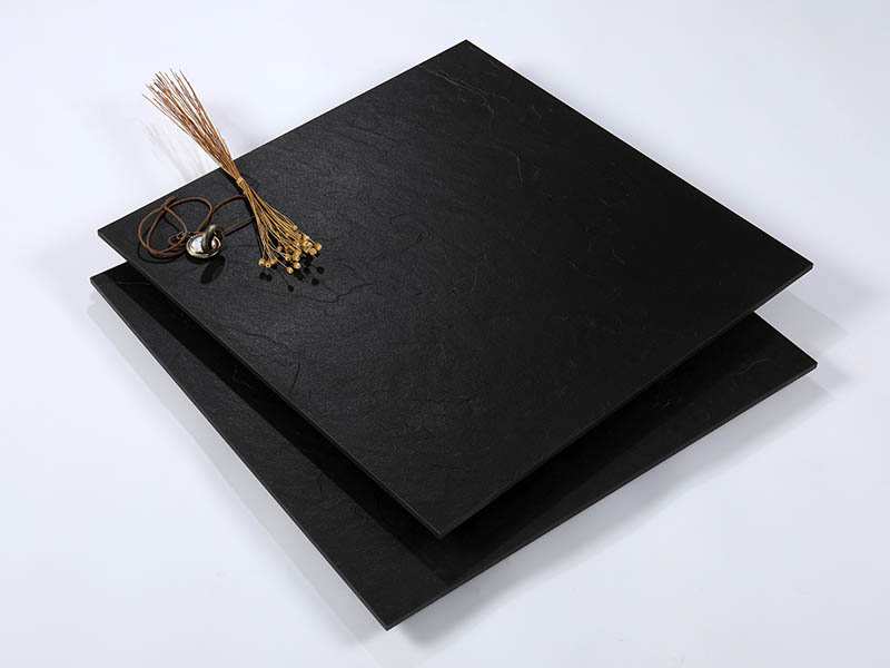 Solid Black Slate Porcelain Tiles丨China Tile Manufacturer丨Powell Black Tile