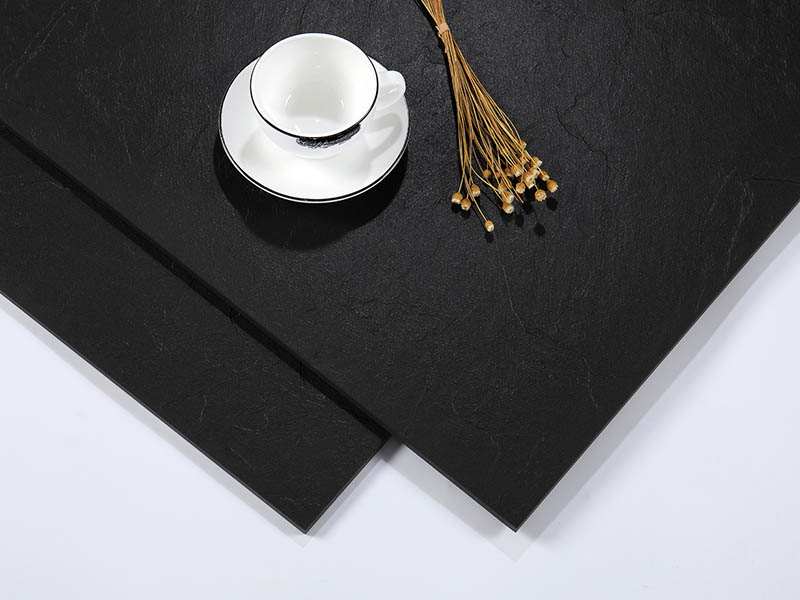 Solid Black Slate Porcelain Tiles丨China Tile Manufacturer丨Powell Black Tile